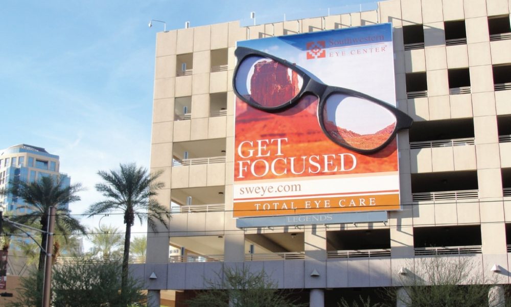 Bluemedia Gives Phoenix Off-Premise Sign Cool "Four Eyes"