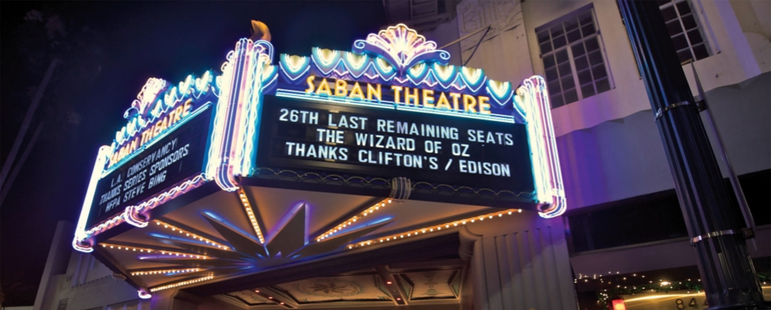Duarte Design, Alpha Architectural Sign Restore Saban Theatre Marquee