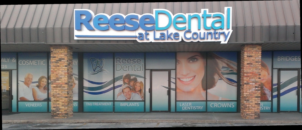 A Texas Dentist's Office Drills Home Promotion with Window Graphics