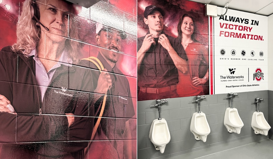 A Unique Cement Wall Graphics Project