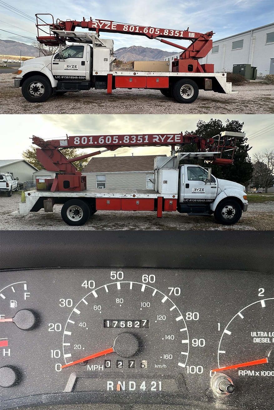 2010 Ford F650 With Elliott Crane – 55’ Working Height - $40,000 ...