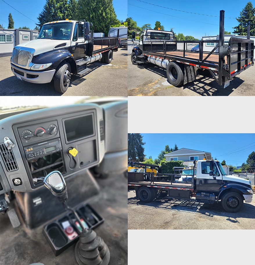 2002 International 4300 DT466 16' Flatbed Power Liftgate - Signs of the ...